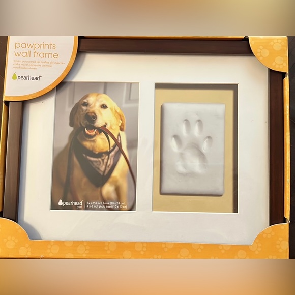 Pearhead | Wall Decor | Pet Photo Frame Pearhead Paw Print Photo Frame ...
